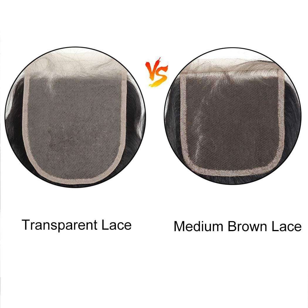 Deep Curly Lace Closure Transparent Lace Top Closure With Pre-Plucked ...